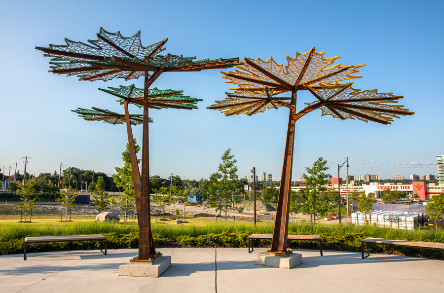 Concord Adex Development Corp - Woodsy Park Maple Leaf Canopy Trellis ...